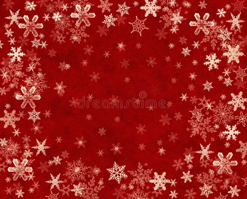 Snowflakes on Red stock illustration. Illustration of backgrounds - 6818353