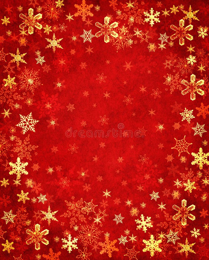 Snowflakes on Red Texture stock illustration. Illustration of frame ...