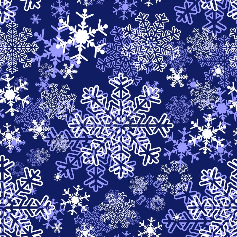 Snowflakes repeat Pattern stock vector. Illustration of ornament - 85118415