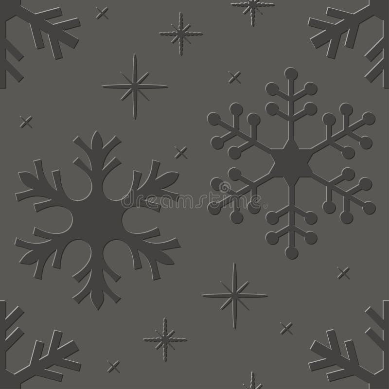 Snowflakes Seamless Pattern Stock Vector - Illustration of pattern ...