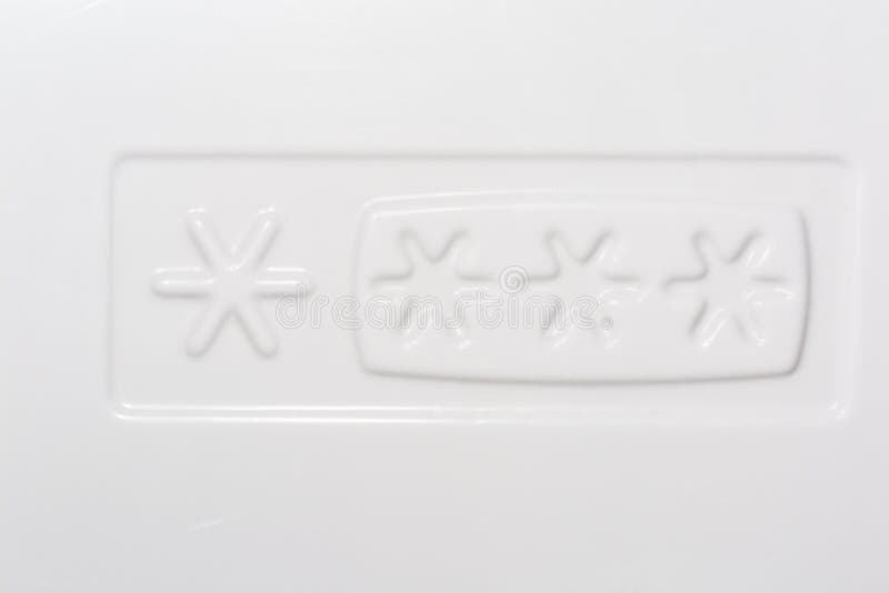 Snowflakes Sign on Freezer Inner Wall Denoting of Refrigerator Class ...