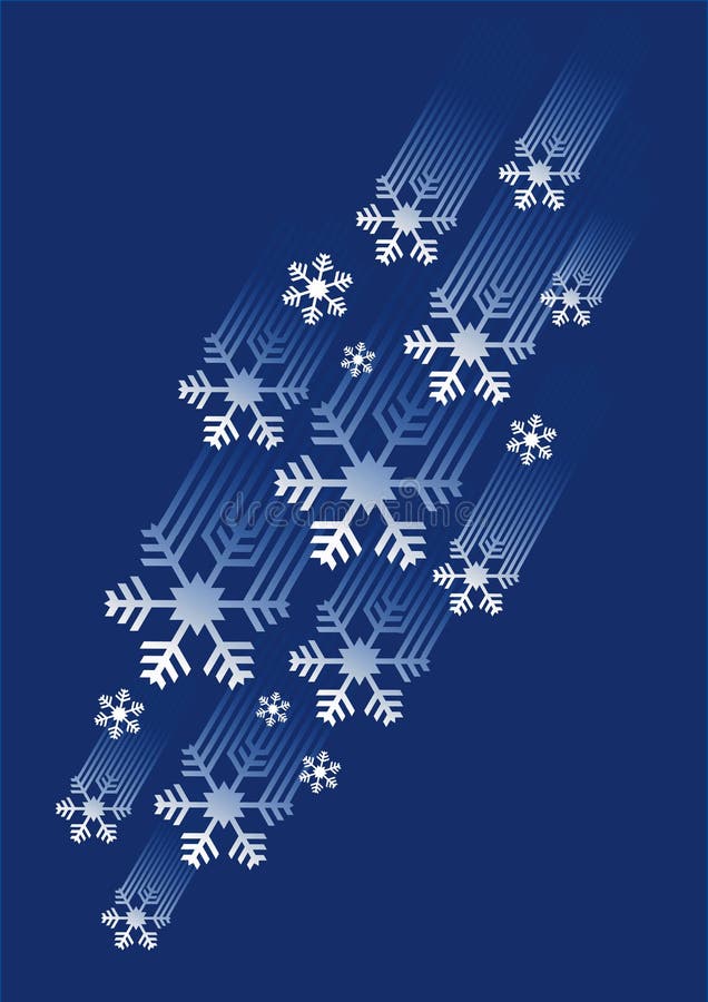 Snowflakes stream stock vector. Illustration of background - 33463395