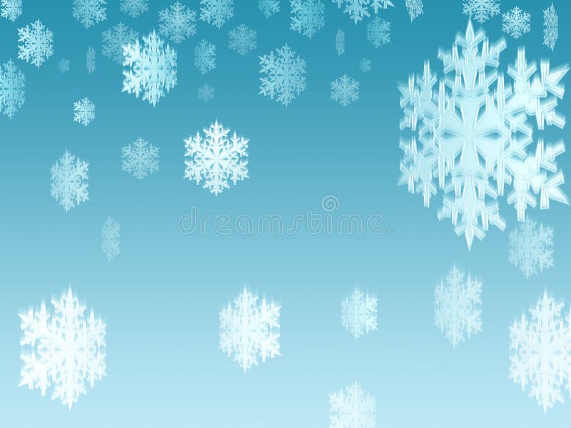 Snowflakes (style 2) stock illustration. Illustration of cyan - 548058