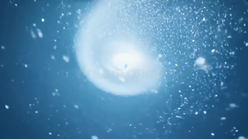 Snowflakes Swirling in a Spiral Formation, Creating a Mesmerizing ...