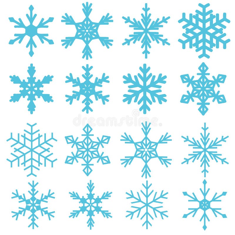 Snowflakes vector stock vector. Illustration of blue - 63464944