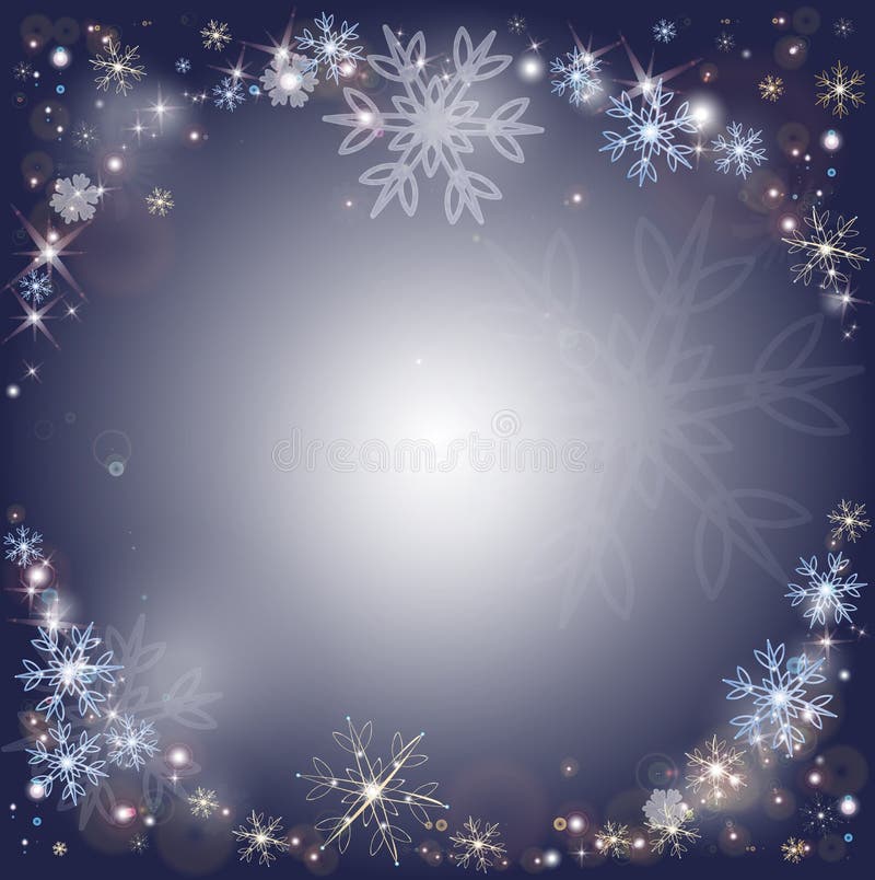 Winter Frosty Snow Background Stock Vector - Illustration of fantastic ...