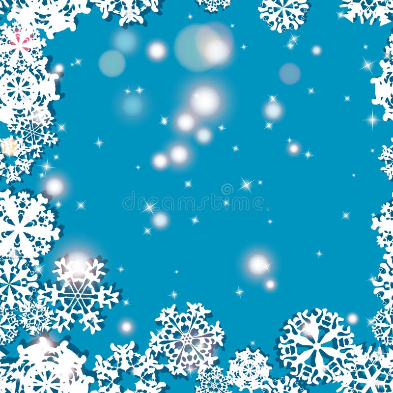 Snowflakes Winter Seamless Border, Seamless Texture, Endless Pattern ...