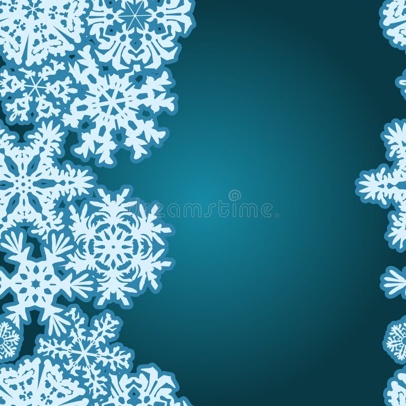 Snowflakes Winter Seamless Border, Seamless Texture, Endless Pattern ...