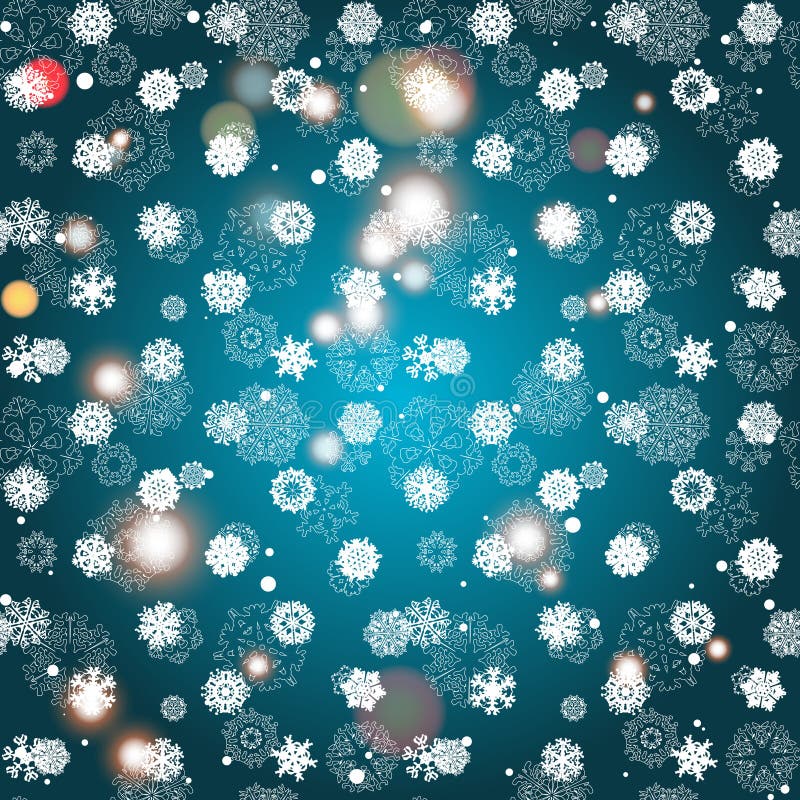Snowflakes Winter Seamless Texture, Endless Pattern Stock Vector ...