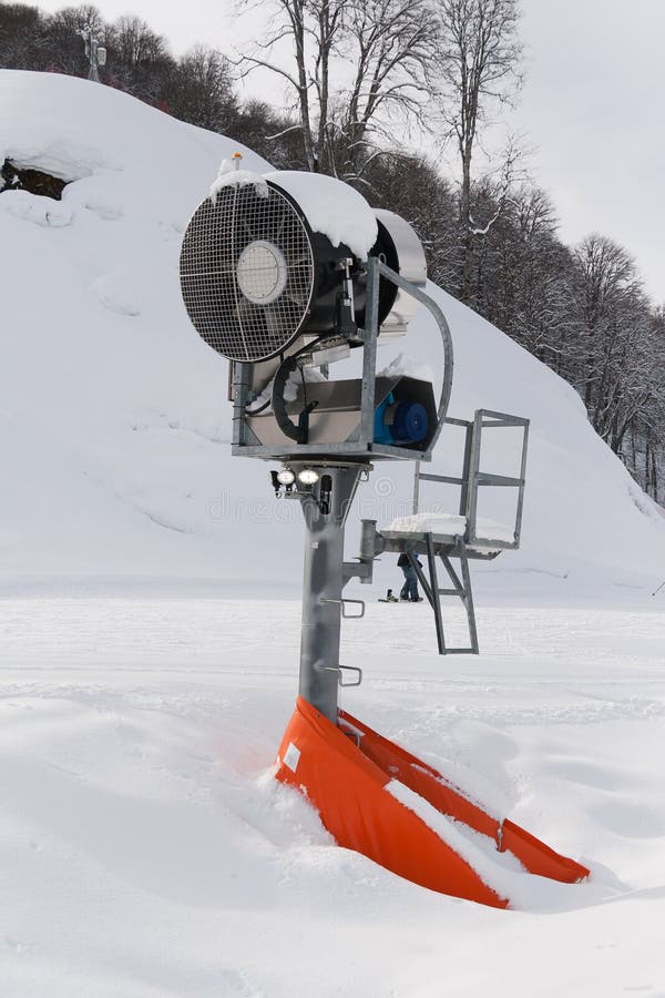 Snowgun stock image. Image of snowcannon, snowgun, frozen - 28258069
