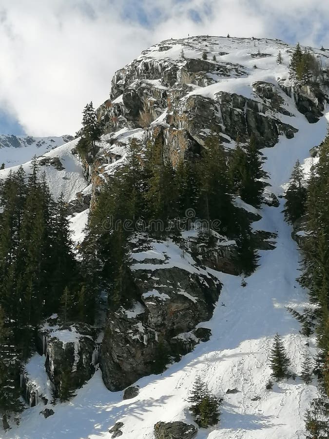 Snowie big rock stock image. Image of seasons, snowie - 215744289