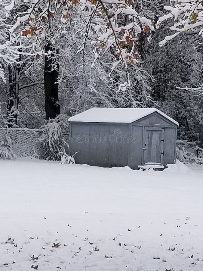 Snowy Winter stock image. Image of white, house, snowy - 105744277