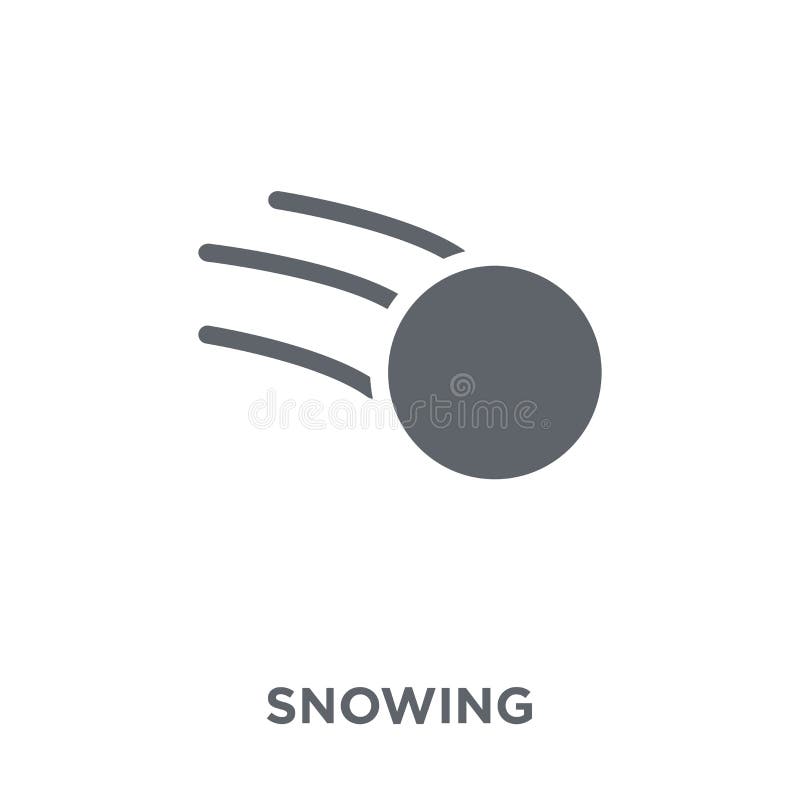 Snowing Icon Vector Isolated on White Background, Snowing Sign ...