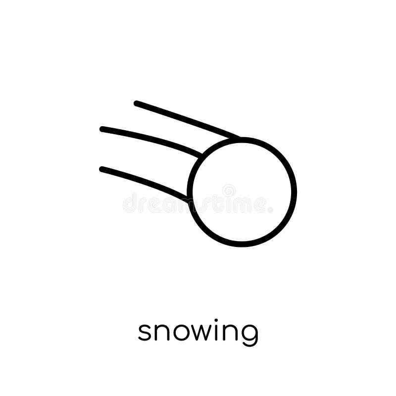Snowing Icon from Collection. Stock Vector - Illustration of sign, star ...