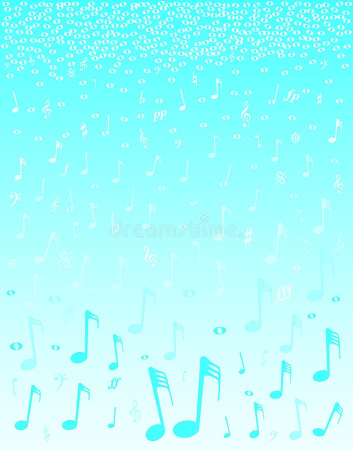 Snowing Music stock illustration. Illustration of minim - 50391491