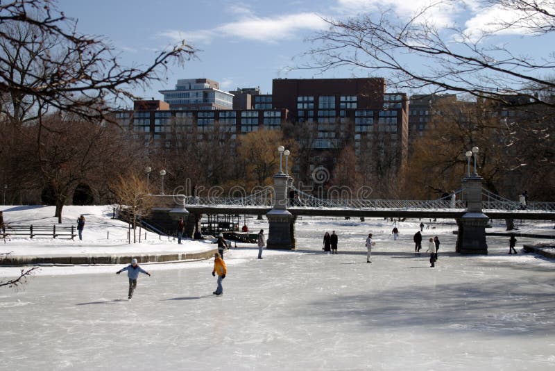 Snowing Winter at Boston, Massachusetts, USA Editorial Photography ...