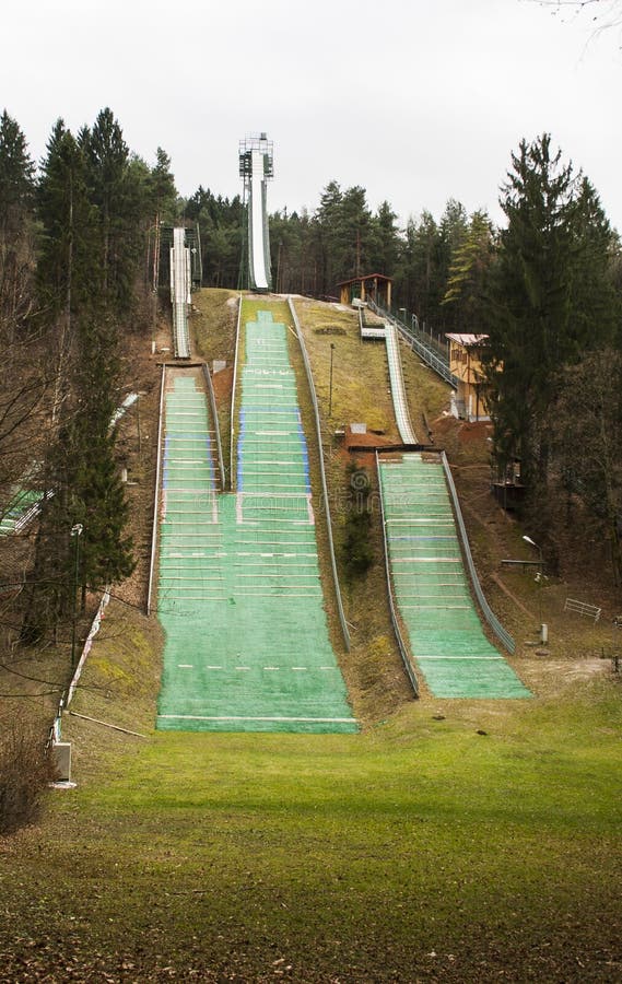 Snowless ski slope stock image. Image of snowless, forest - 36717391