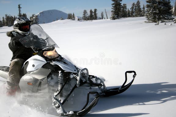 Snowmachine or Snowmobile Rider 7 Stock Image - Image of skimobile ...