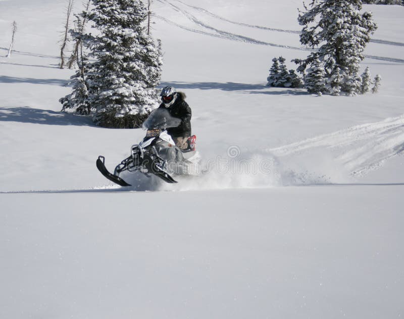 Snowmachine or Snowmobile Rider 7 Stock Image - Image of skimobile ...