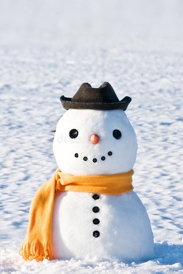 Snowman stock image. Image of holiday, copy, waiting - 15986305