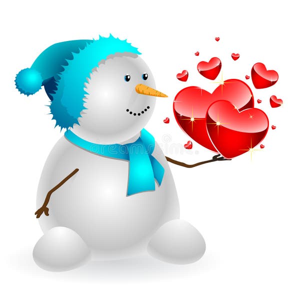 Snowman Heart Stock Illustrations – 6,485 Snowman Heart Stock ...
