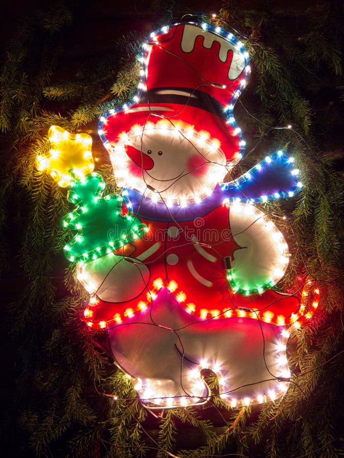 Snowman stock photo. Image of christmas, home, glow, painting - 25723600