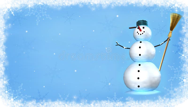 Super Snowman stock illustration. Illustration of smiling - 22944875