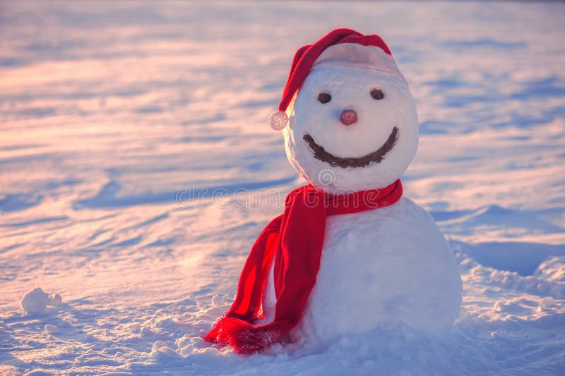 Smiling snowman stock photo. Image of happiness, space - 34808588