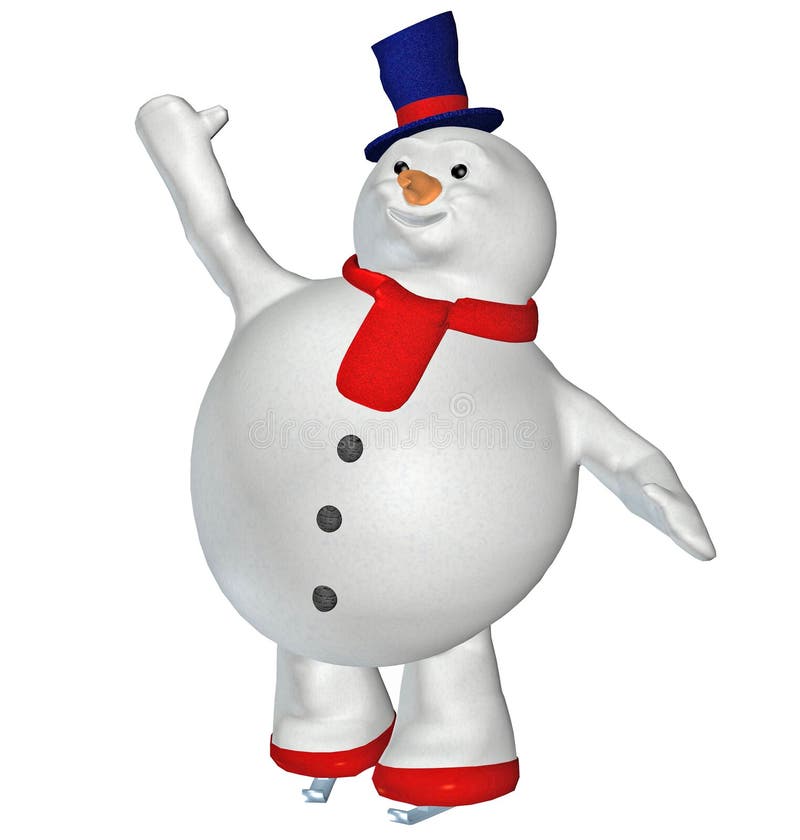 Snowman . 6 stock illustration. Illustration of snow, character - 3401015