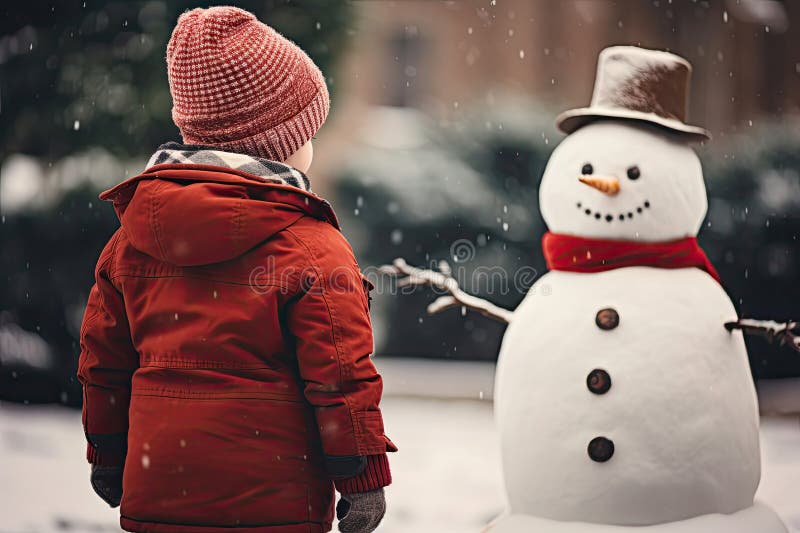 Snowman stock illustration. Illustration of leisure - 336943956