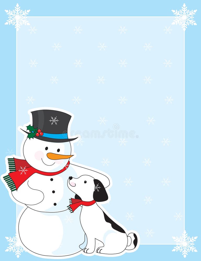 Snowman Border Stock Illustrations – 7,093 Snowman Border Stock ...