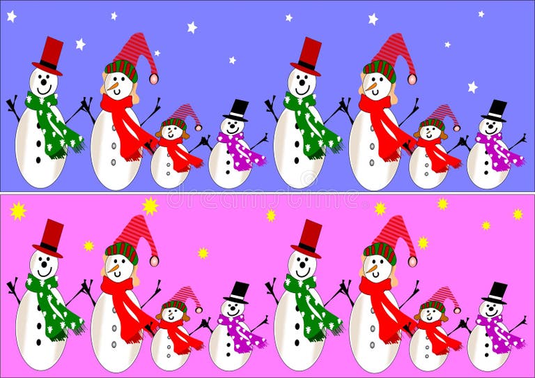 Snowman banners stock illustration. Illustration of cartoon - 17744660