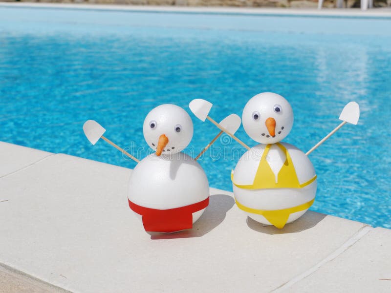 Snowman beach vacation stock image. Image of backgrounds - 27767801