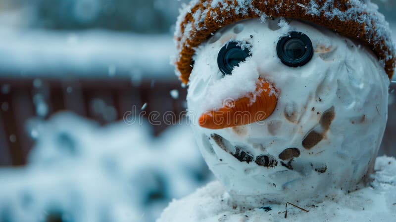 Snowman security guard stock vector. Illustration of marry - 62654835