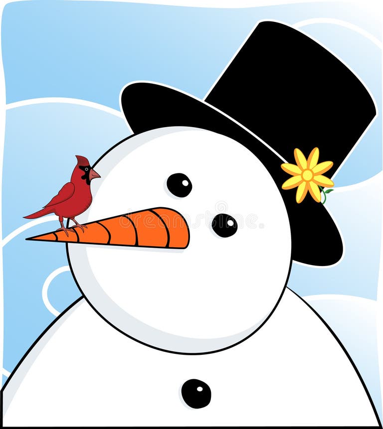 Snowman Cardinal Stock Illustrations – 425 Snowman Cardinal Stock ...