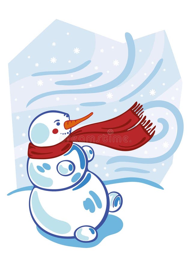 Snowman Blowing Stock Illustrations – 76 Snowman Blowing Stock ...