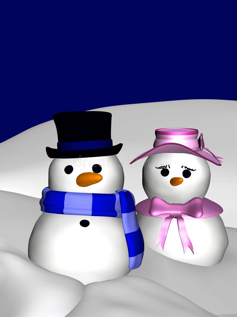 Snowman Couple Stock Illustrations – 2,800 Snowman Couple Stock ...