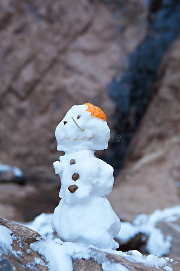 Snowman stock photo. Image of cold, frozen, snowman, cute - 56868184