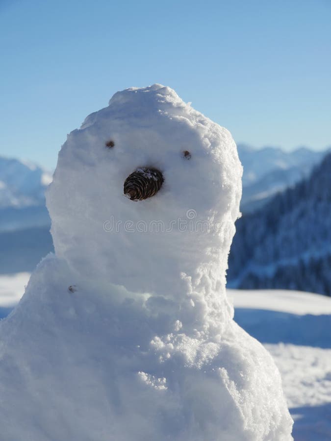 Snowman face stock photo. Image of season, frosty, face - 59774430