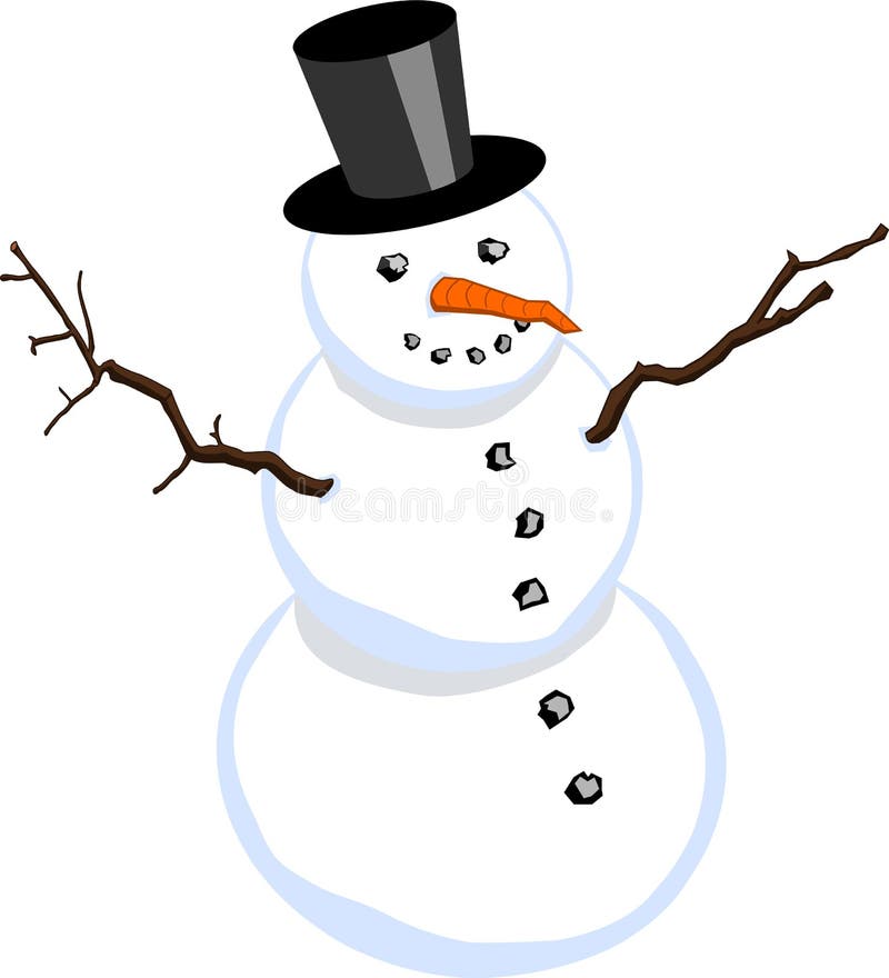 Strong Snowman Workout stock vector. Illustration of character - 40498249