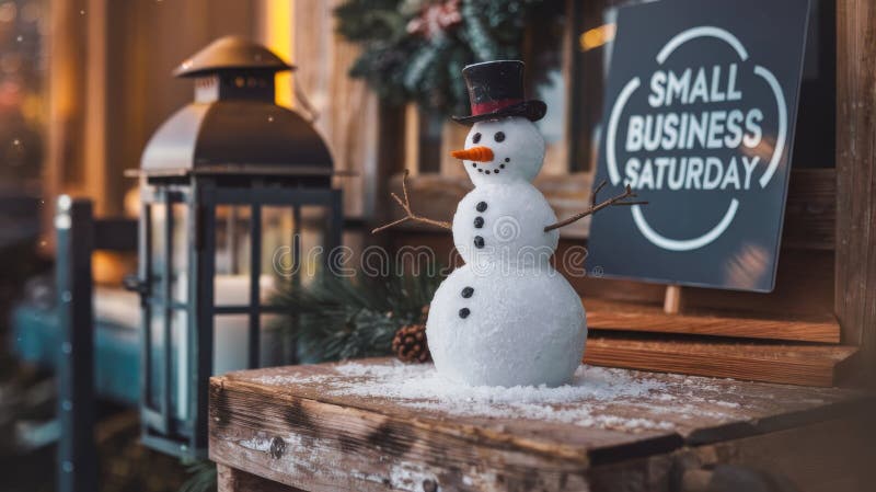 Snowman and a Light Dusting of Snow on Rustic Weathered Wood, Featuring ...