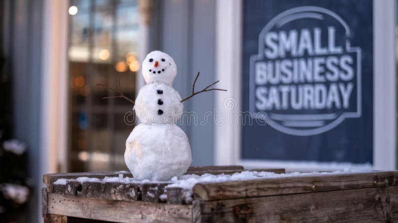 Snowman and a Light Dusting of Snow on Rustic Weathered Wood, Featuring ...