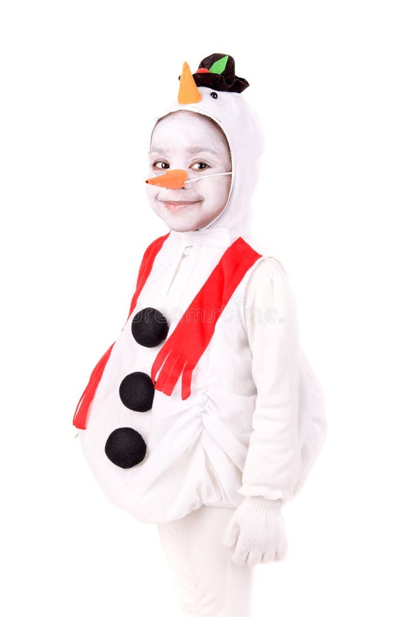 Snowman stock photo. Image of human, devil, body, childhood - 66312238