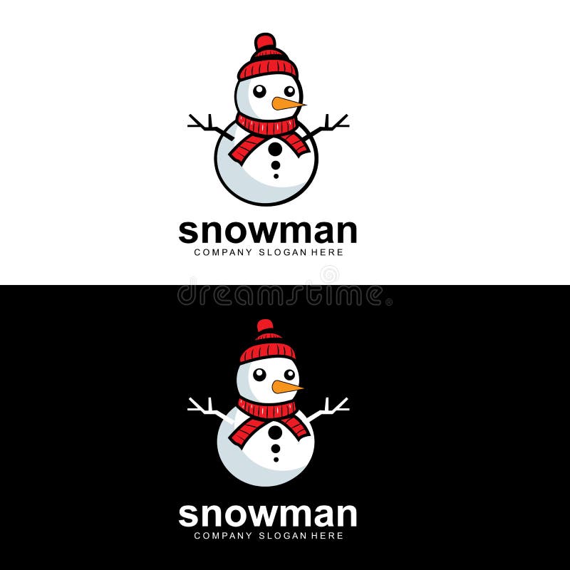 Snowman Logo, Snowman Winter Vector, and Christmas Winter, and New Year ...