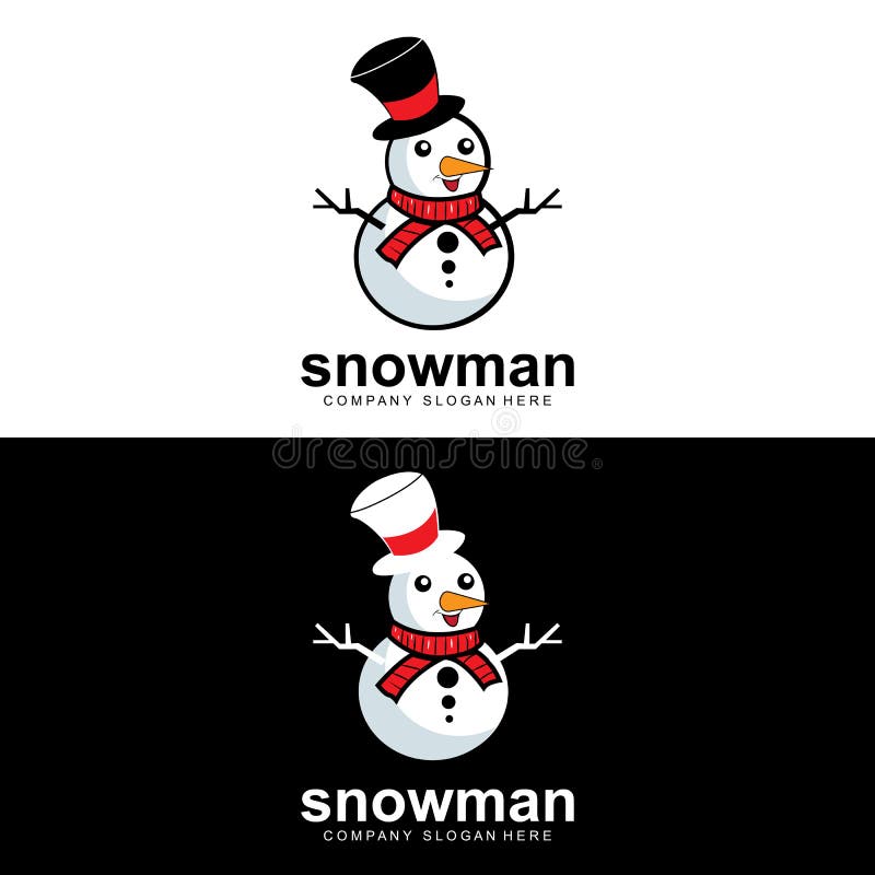 Snowman Logo, Snowman Winter Vector, and Christmas Winter, and New Year ...