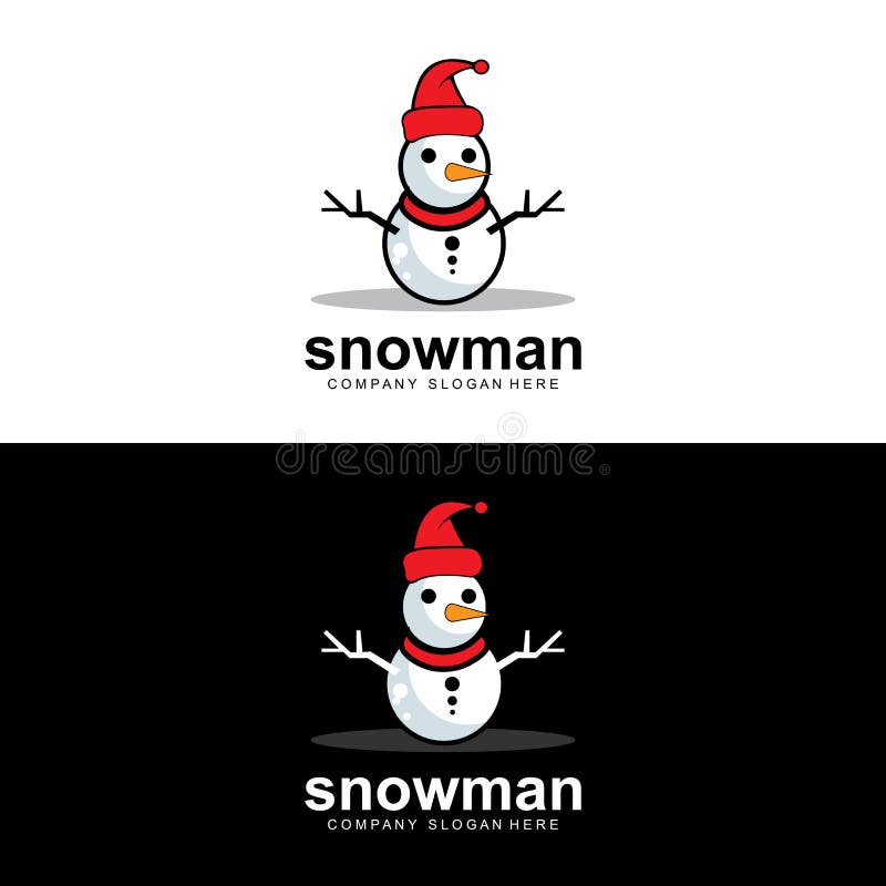 Snowman Logo, Snowman Winter Vector, and Christmas Winter, and New Year ...