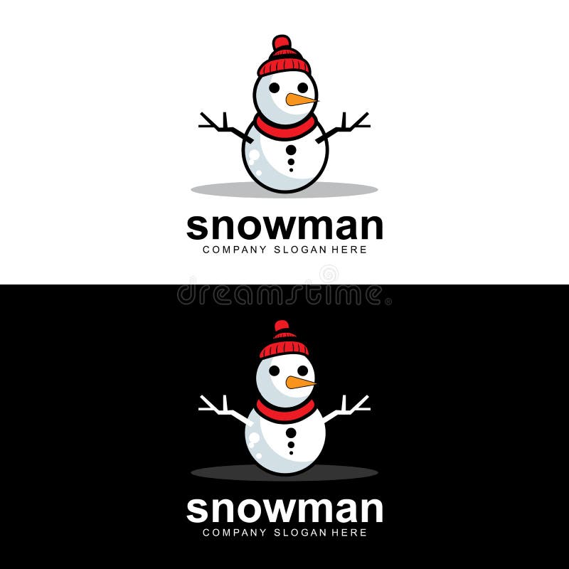 Snowman Logo, Snowman Winter Vector, and Christmas Winter, and New Year ...
