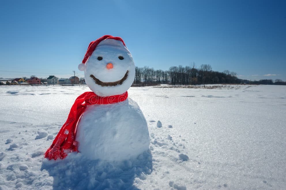 Snowman stock image. Image of outdoors, cute, carrot - 62549889