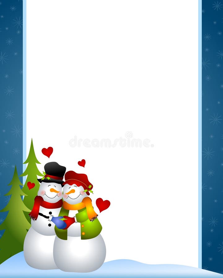 Snowman Clip Art Banners and Borders Stock Illustration - Illustration ...