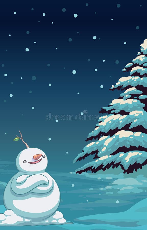 Snowman Monster Cute Character Design Stock Vector - Illustration of ...